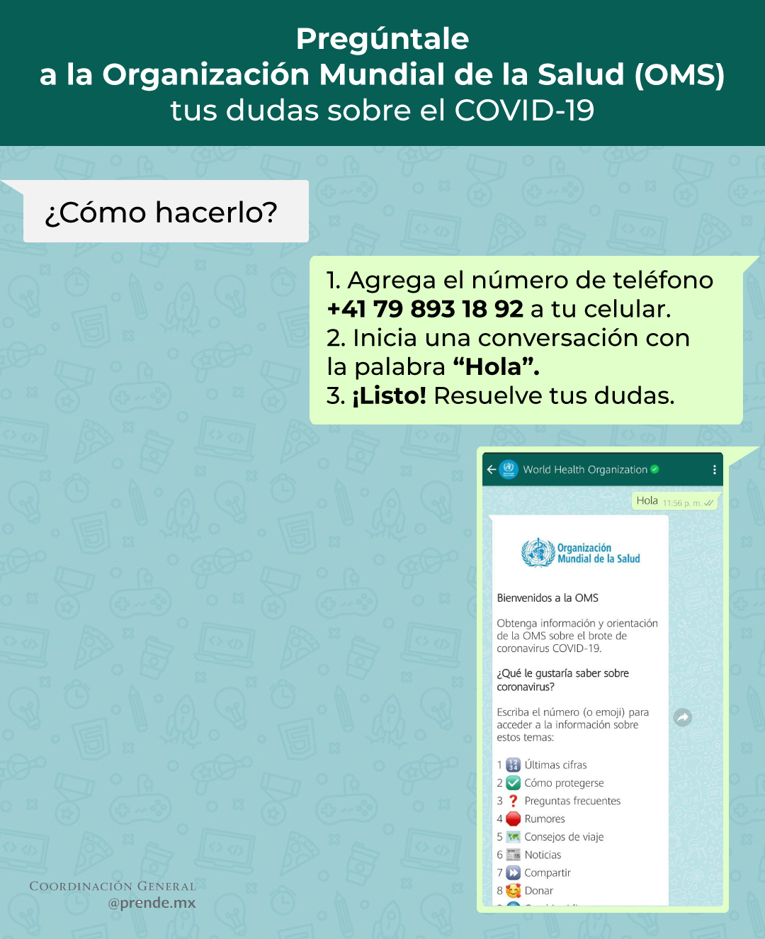 Pregúntale a la Organización Mundial de la Salud (OMS) tus dudas sobre el COVID-19 - Nueva ...
